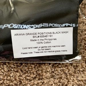 Ariana Grande | Accessories | New Ariana Grande Positions Face Mask ...